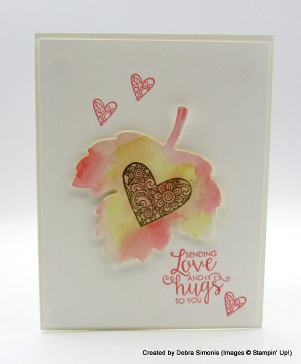 Ribbon of Courage – Embossed Leaf – Deb's Stampin' Grounds