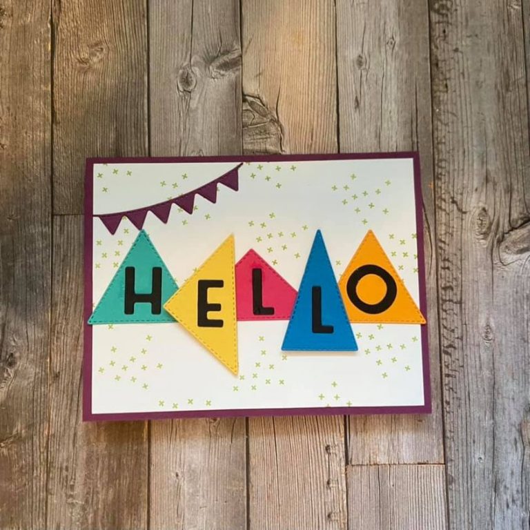 Fun, Bright Triangles! – Deb's Stampin' Grounds